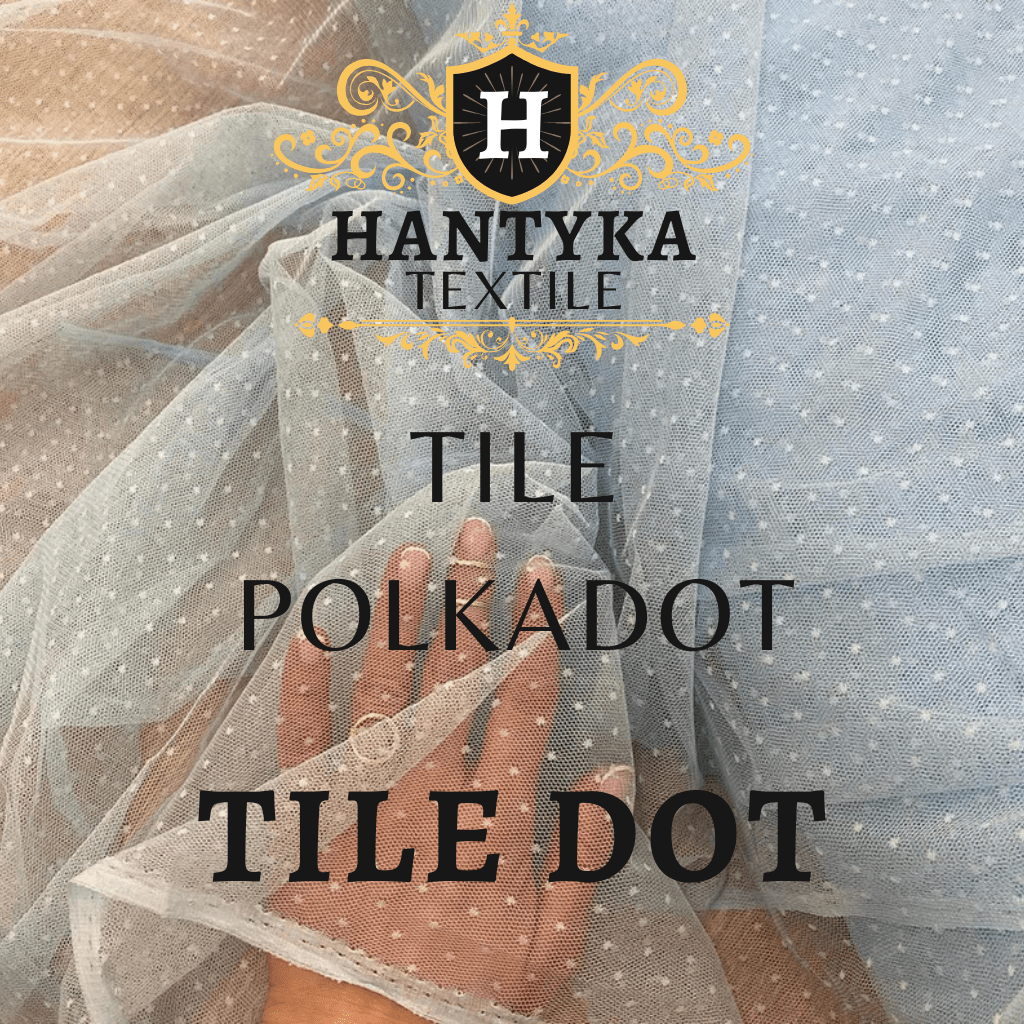 Jual KAIN TILE DOT / TULLE DOTS / TILE POLKADOT / TILE BINTIK / POLKA DOT/ SOFT TULE TILE HALUS ...