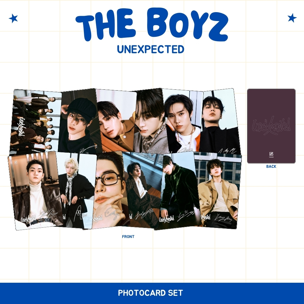 Jual PHOTOCARD THE BOYZ UNEXPECTED 2SISI (ISI 12 PCS + LAMINASI 2 SISI) TANDA TANGAN TTD KPOP ...