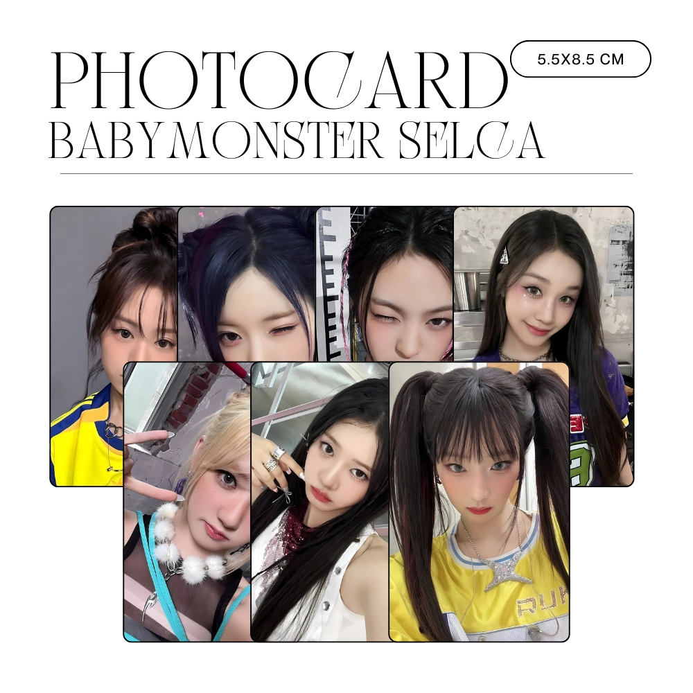 Jual PHOTOCARD BABYMONSTER SELCA DRIP & SHEESH (ISI 5 PCS + LAMINASI 2 SISI) TANDA TANGAN TTD ...