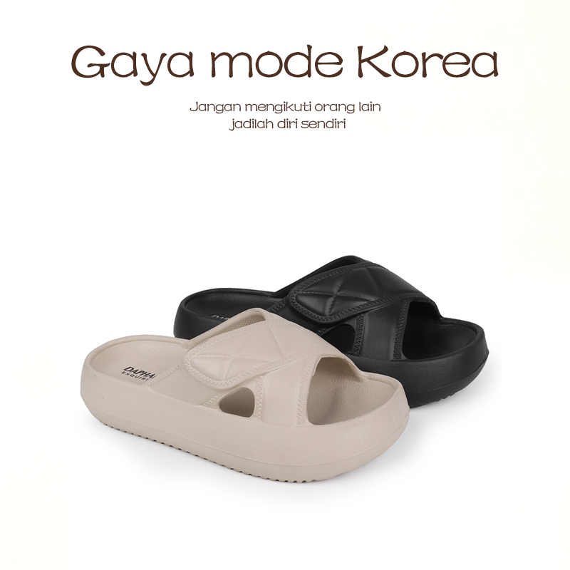 Jual Sandal Pria Empuk Slip On Sendal Wanita Selop 2025 Gaya Korea ...