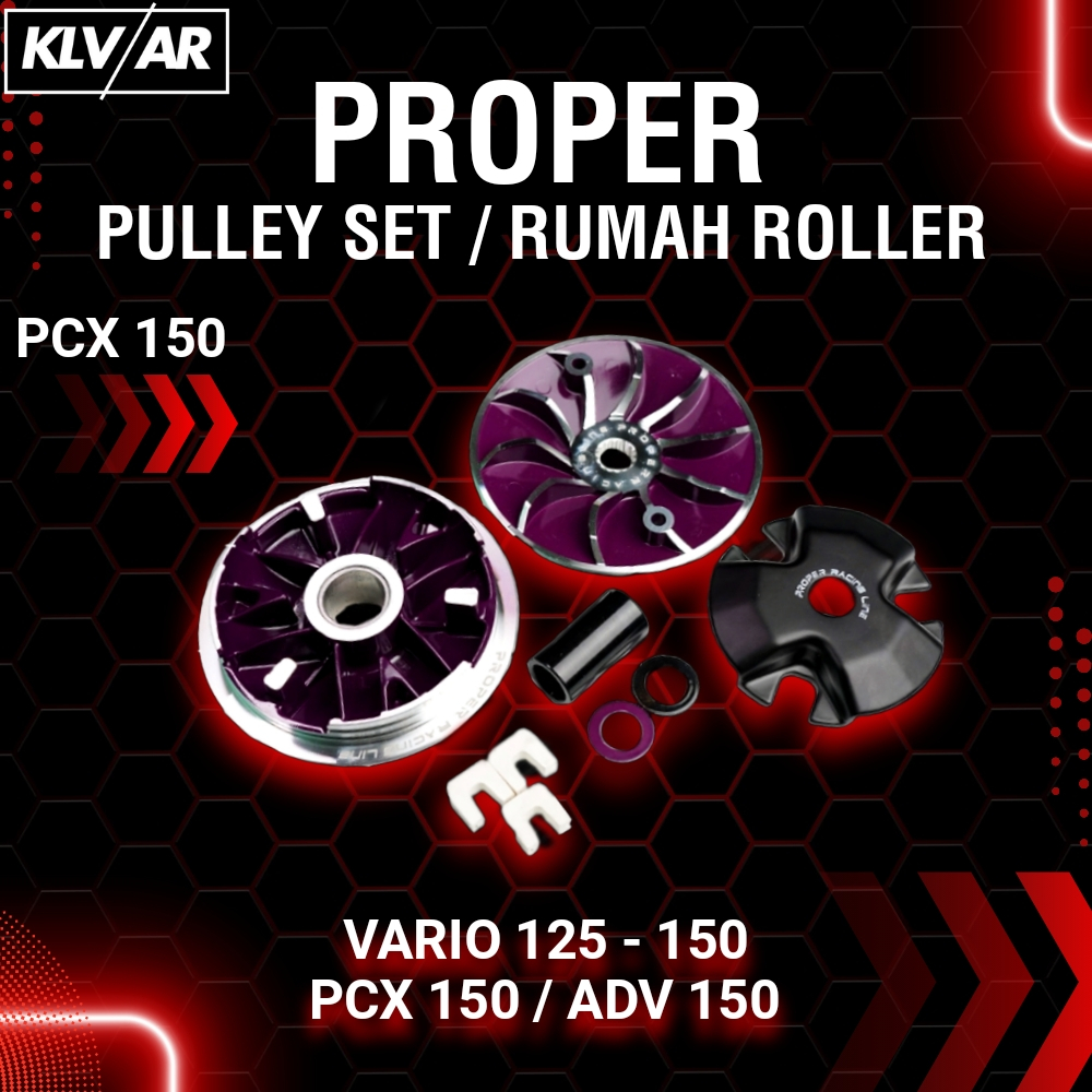 Jual PROPER PULLEY SET PCX 150 ADV 150 VARIO 125 VARIO 150 BIG PULLEY ...