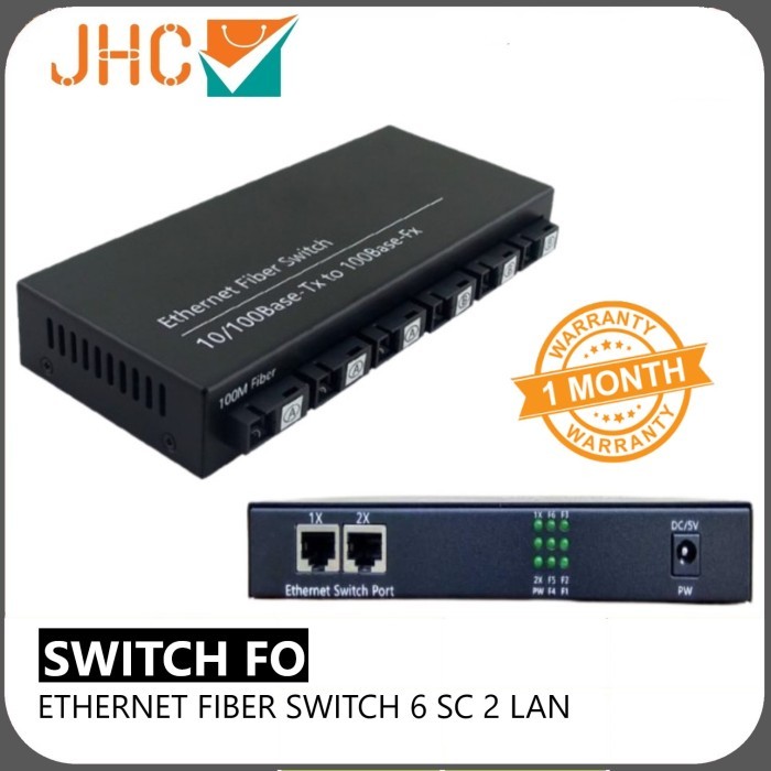 Jual Media Converter 6 SC 2 RJ45 10/100 HTB 6 FO 2 LAN 6FO 2LAN ...