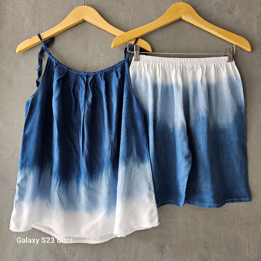 Jual Setelan Wanita/Tank Top Lobek Pendek Katun Rayon Adem | Shopee ...