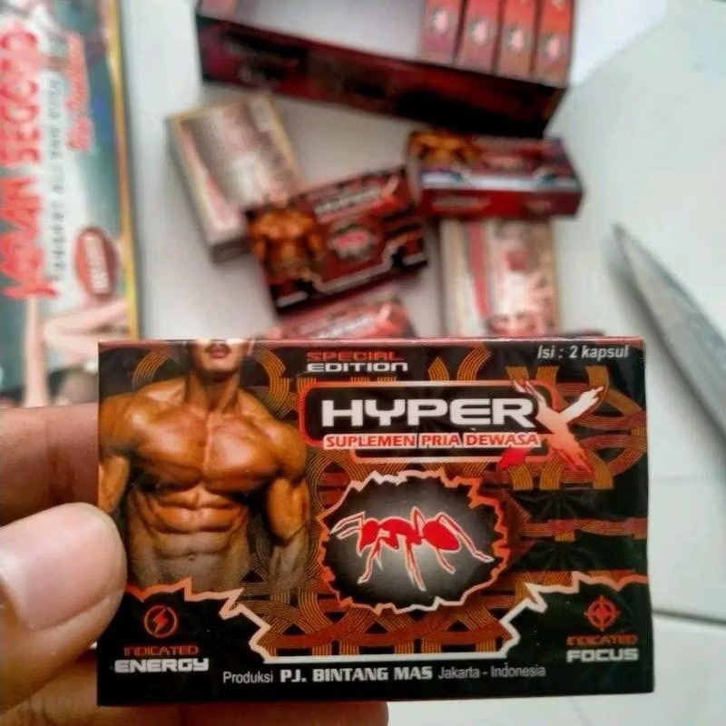 Jual Madu Hyperx Semut Merah Kapsul Obat Kuat Tahan Lama Pria Suplemen Penambah Stamina dan ...