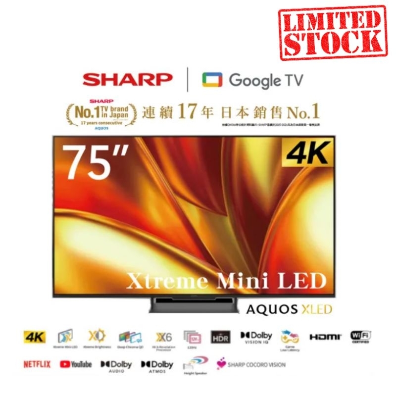 Jual GARANSI 5 TAHUN! SHARP EXTREME MINI LED 4K 75 INCH - AQUOS XLED TV ...