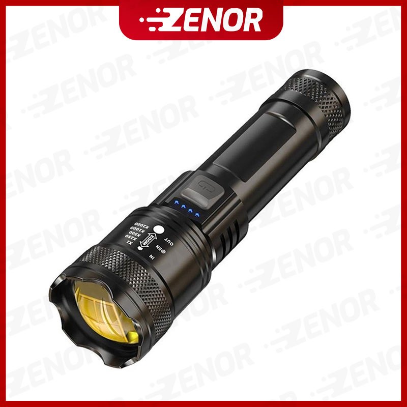 Jual Zenor LED Senter Super Terang Senter Cas Police Swat Senter Led ...