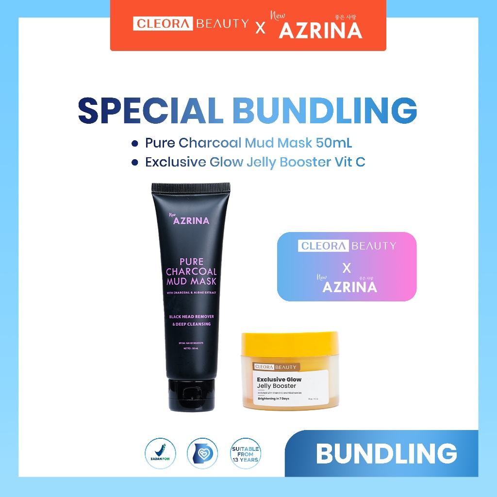 Jual Cleora x Azrina Special Bundling Cleora Glow Jelly Booster Vit C ...