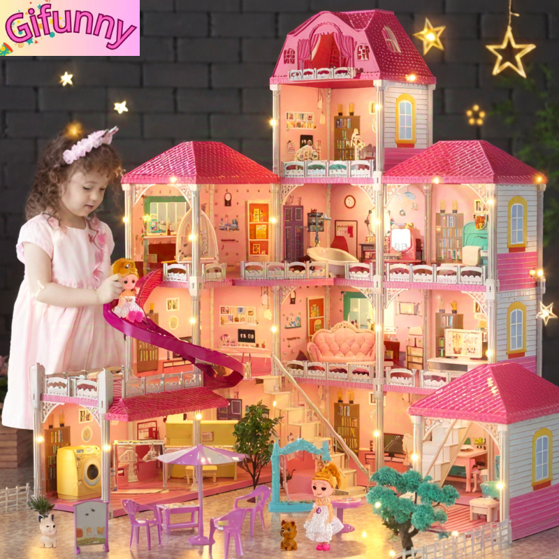 Jual Gifunny Mainan Putri Rumah Kastil dengan Boneka Ringan Mainan Anak ...