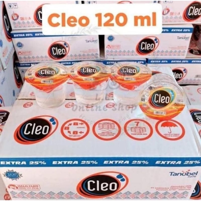 Jual 1 dus cleo gelas mini 120ml x40 pcs | Shopee Indonesia