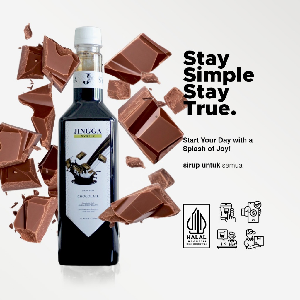 Jual Jingga Chocolate Syrup 750ml - Sirup Rasa Cokelat Jingga Syrup ...