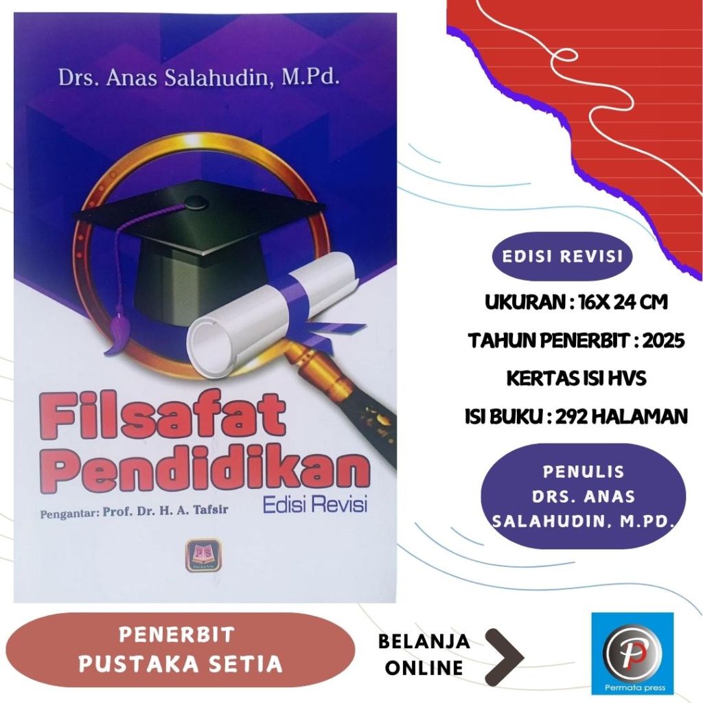 Jual FILSAFAT PENDIDIKAN (EDISI REVISI) ~ PUSTAKA SETIA | Shopee Indonesia