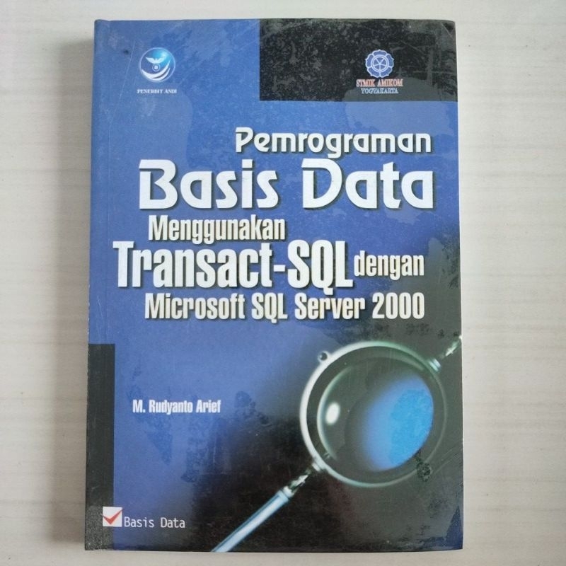 Jual Pemrograman Basis Data Menggunakan Transact Sql Dengan Microsoft Sql Server 2000 Gba3