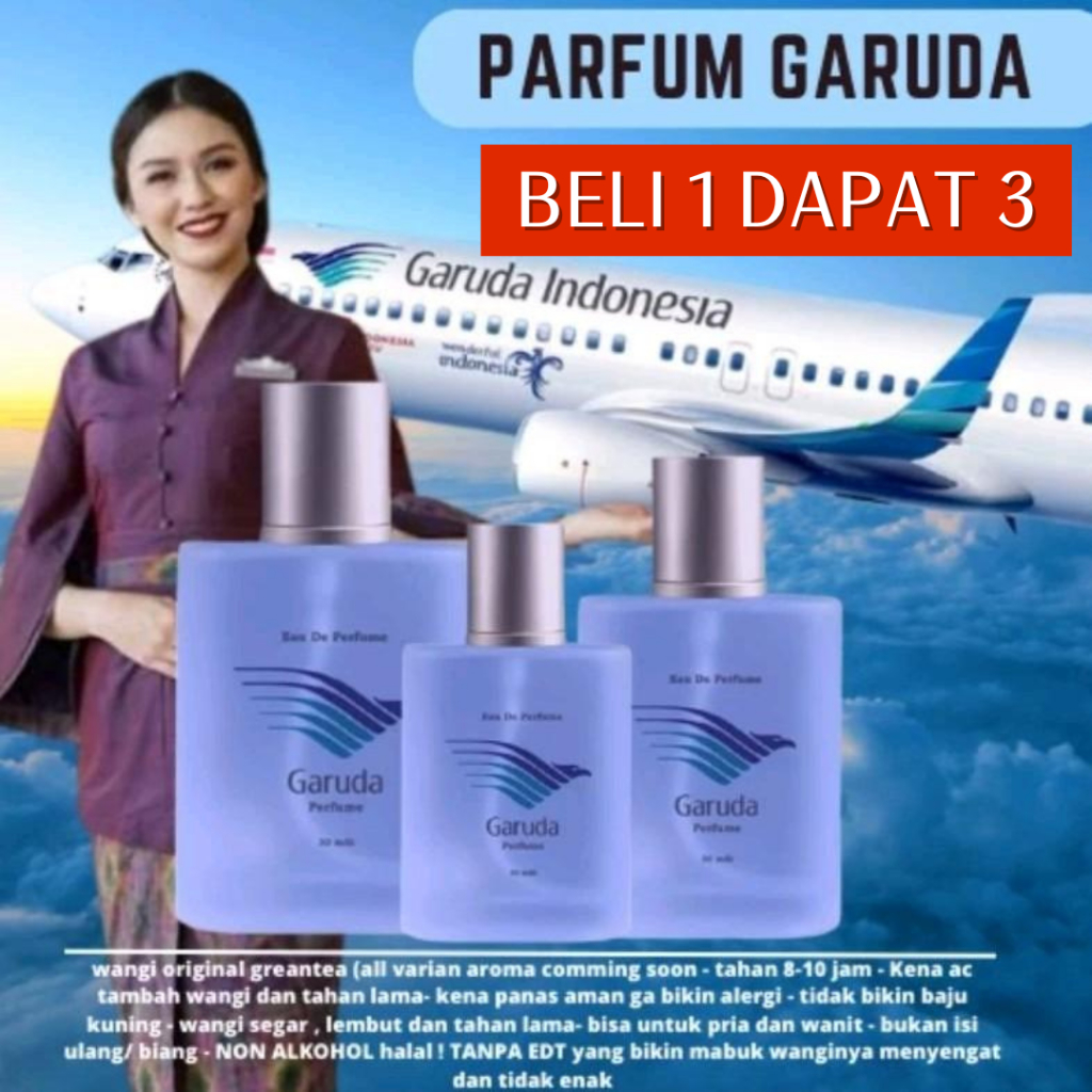Jual HEMAT GET 3 PCS Parfum Garuda Indonesia - Best Seller No.1 Parfum ...