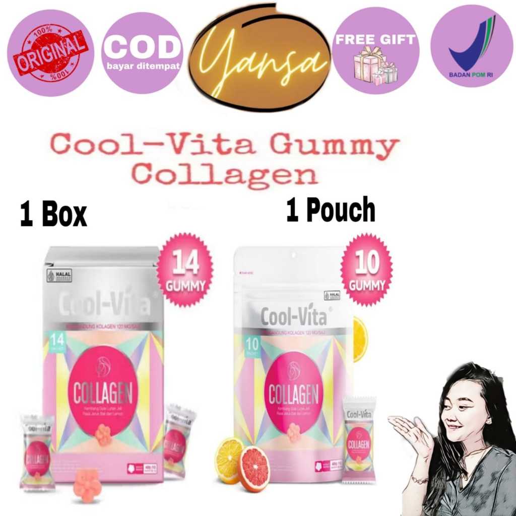 Jual Coolvita 1 Box Collagen Gummy Suplemen Rambut, Kuku, Kulit ...