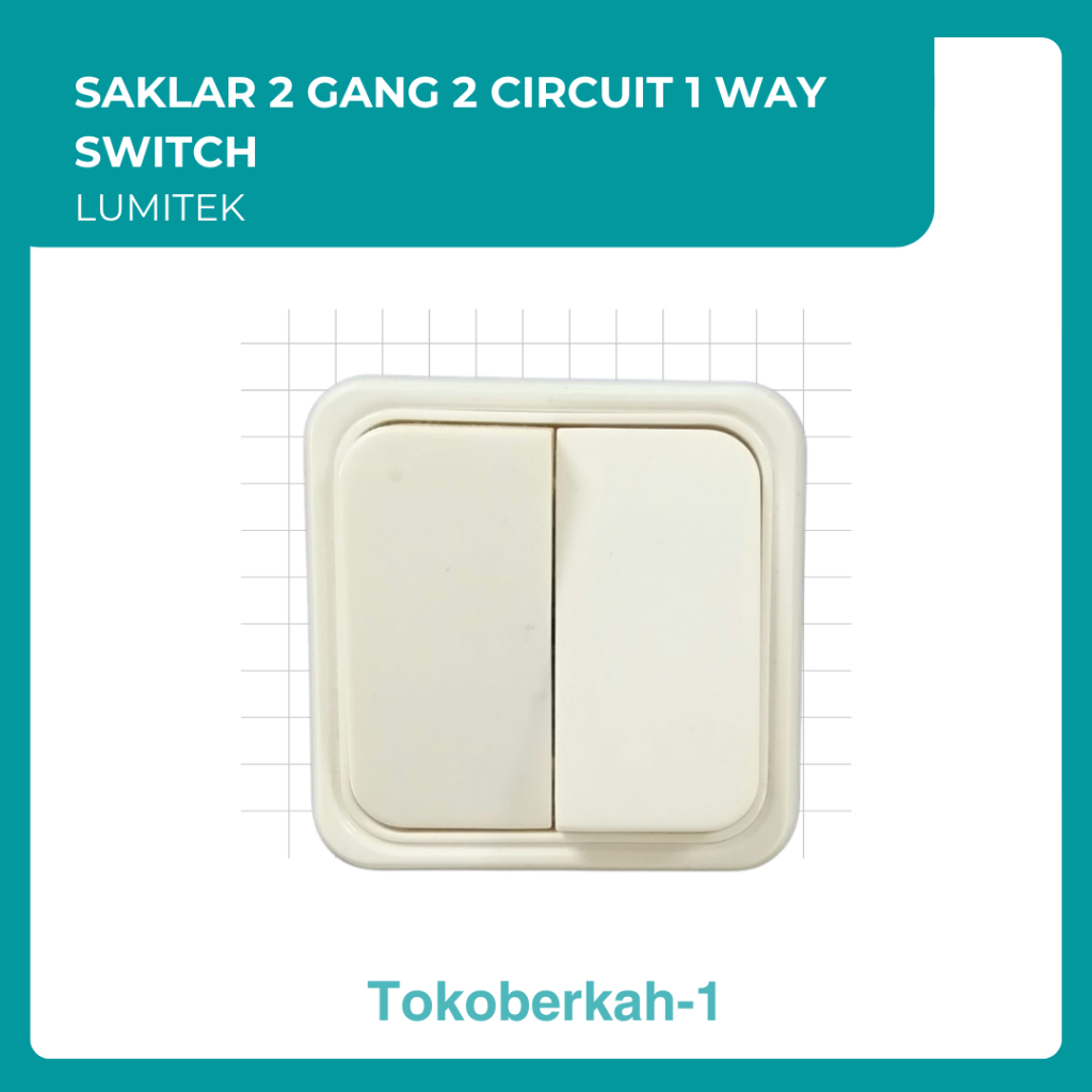 Jual Lumitek Saklar 2 Gang 2 Circuit 1 way switch (1 in-2 out) | Shopee ...