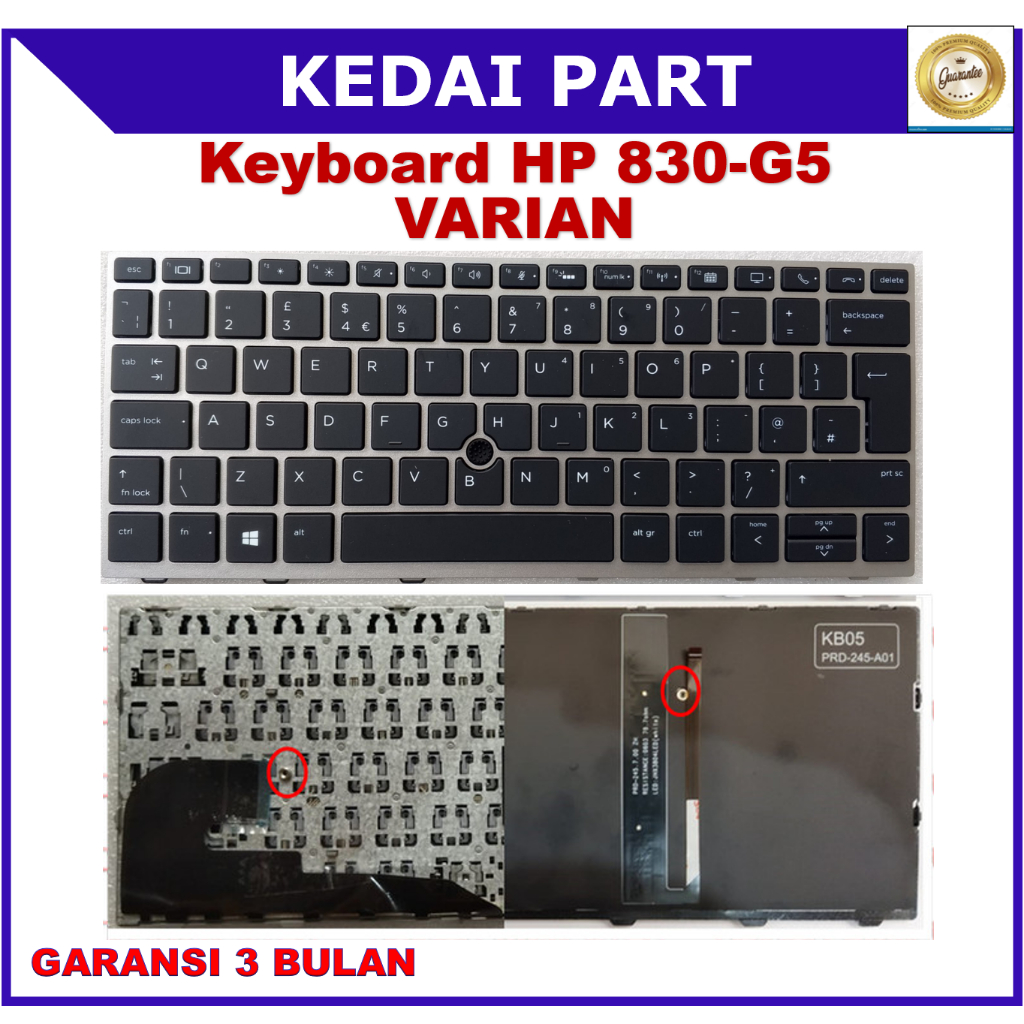 Jual Keyboard hp EliteBook 830-G5 830 G5 830-G6 830 G6 836-G5 836 G5 ...