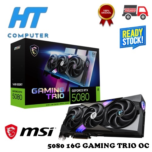 Jual MSI GeForce RTX 5080 16G GAMING TRIO OC GDDR7 256-bit Graphic Card ...