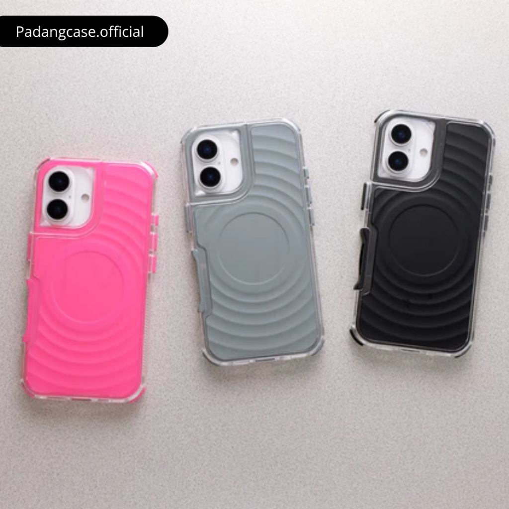 Jual Thick Transparent Bumper Magsafe Ripple Case for Iphone 7+ 8+ X XR ...