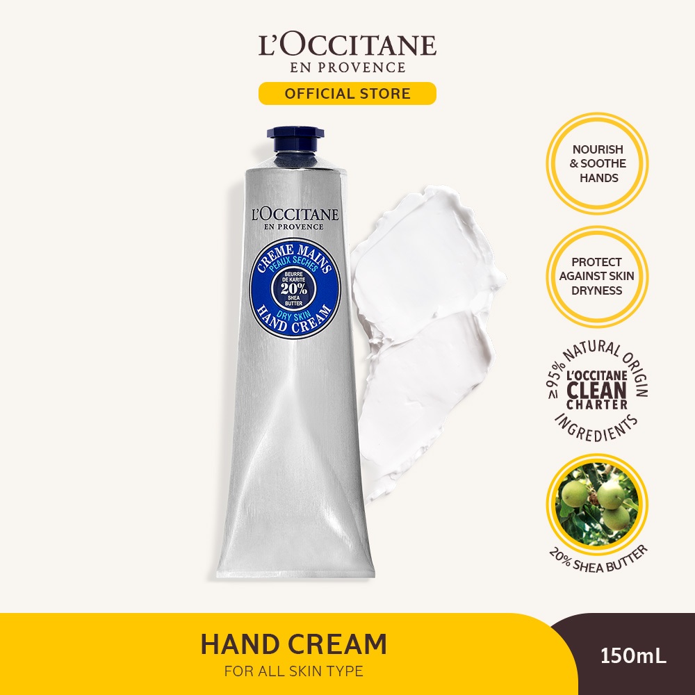 Jual L'Occitane Shea Hand Cream for Dry Skin 150ml - Krim Tangan Shea Butter Aroma Melati ...