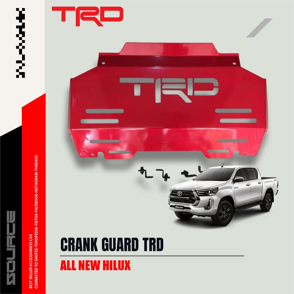 Jual CRANK GUARD UNDER FRONT TRD DESIGN - ALL NEW HILUX | Shopee Indonesia