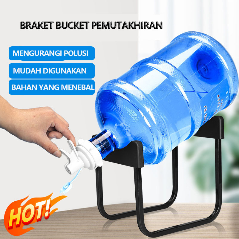 Jual Rak Galon Besi Model U dan Kran Air Minum Rack Aqua Set Penyangga ...