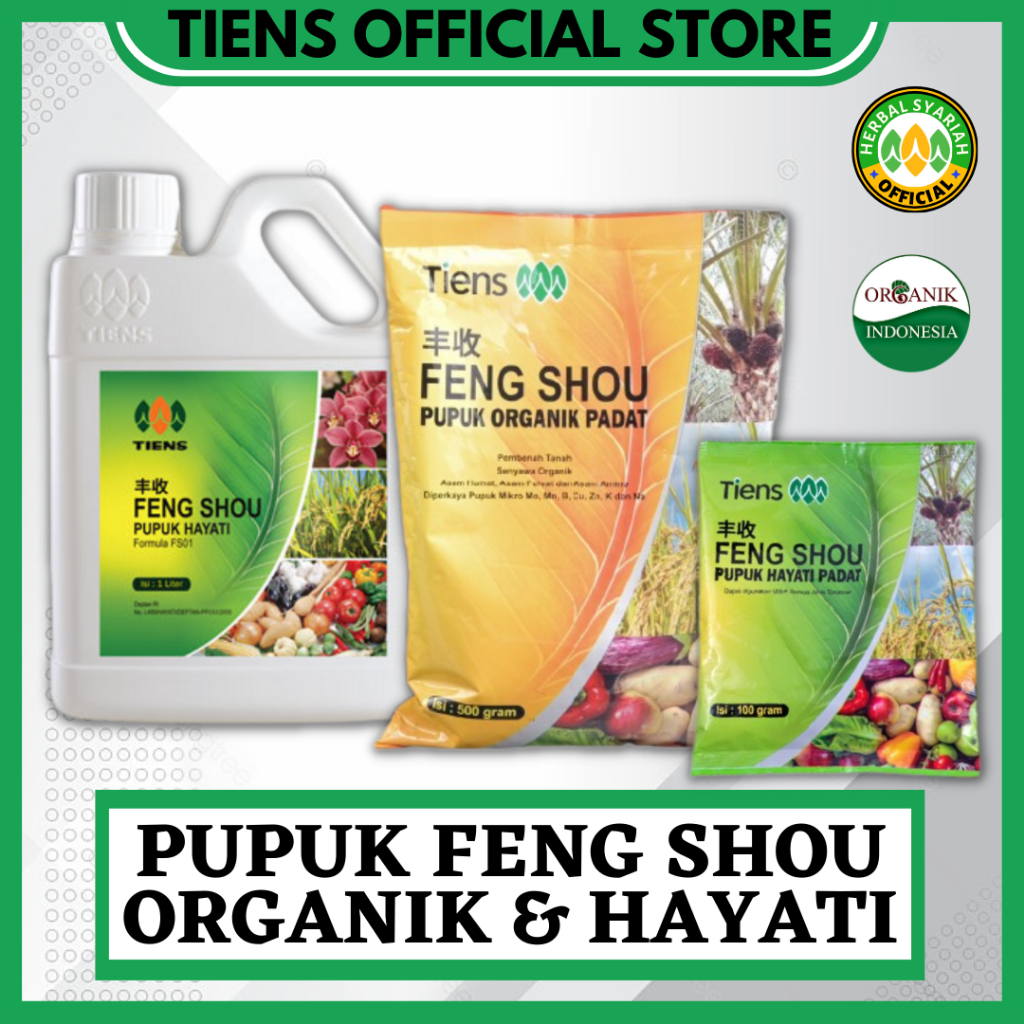 Jual Tiens Feng Shou Pupuk Hayati Organik Padat dan Cair Meningkatkan ...