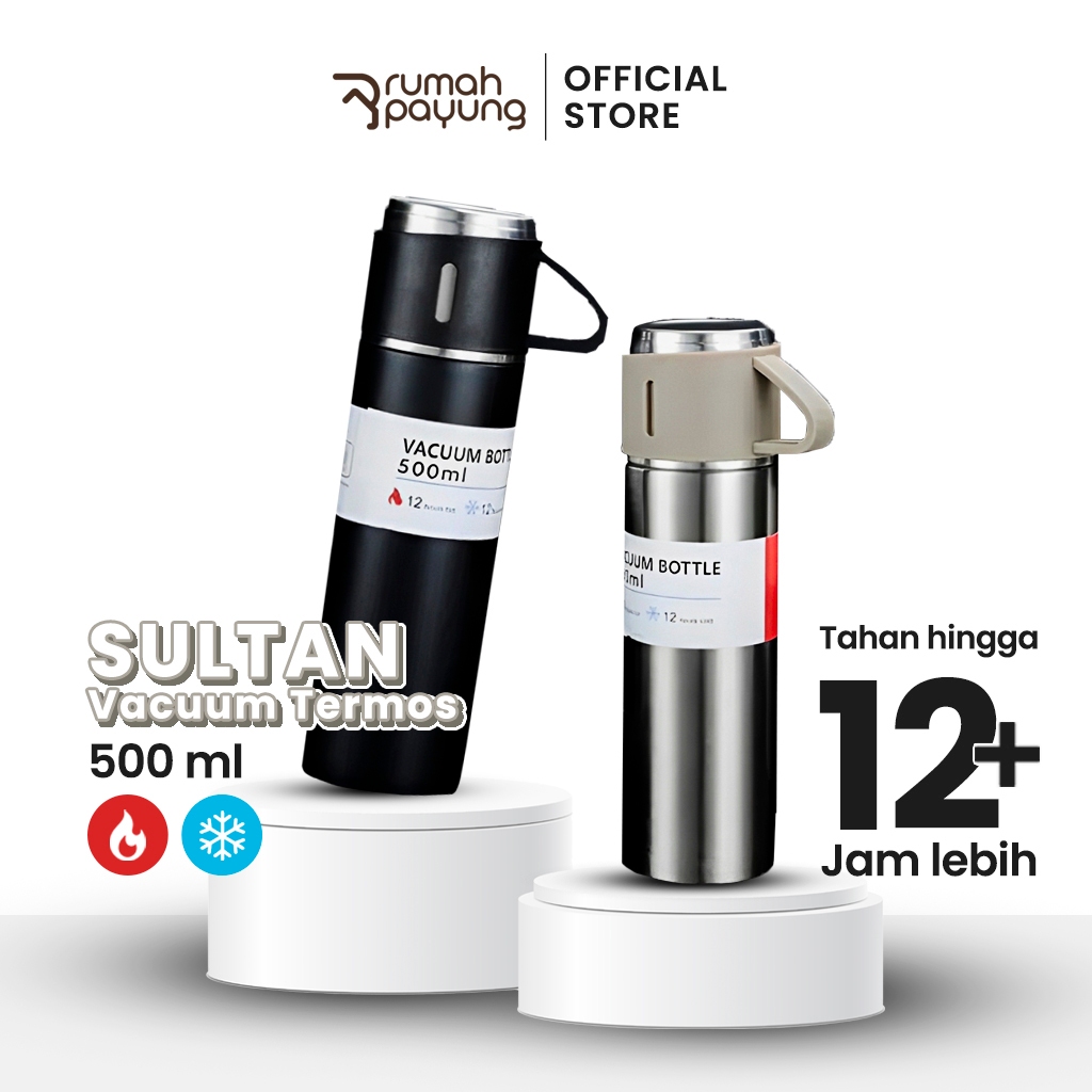 Jual T002 RP Home Living Termos SULTAN SET BOTOL VACUUM FLASK Travel ...