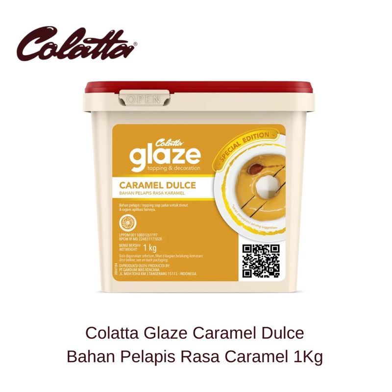 Jual REPACK COLATTA GLAZE DONAT / TOPPING RASA CARAMEL DULCE | Shopee ...