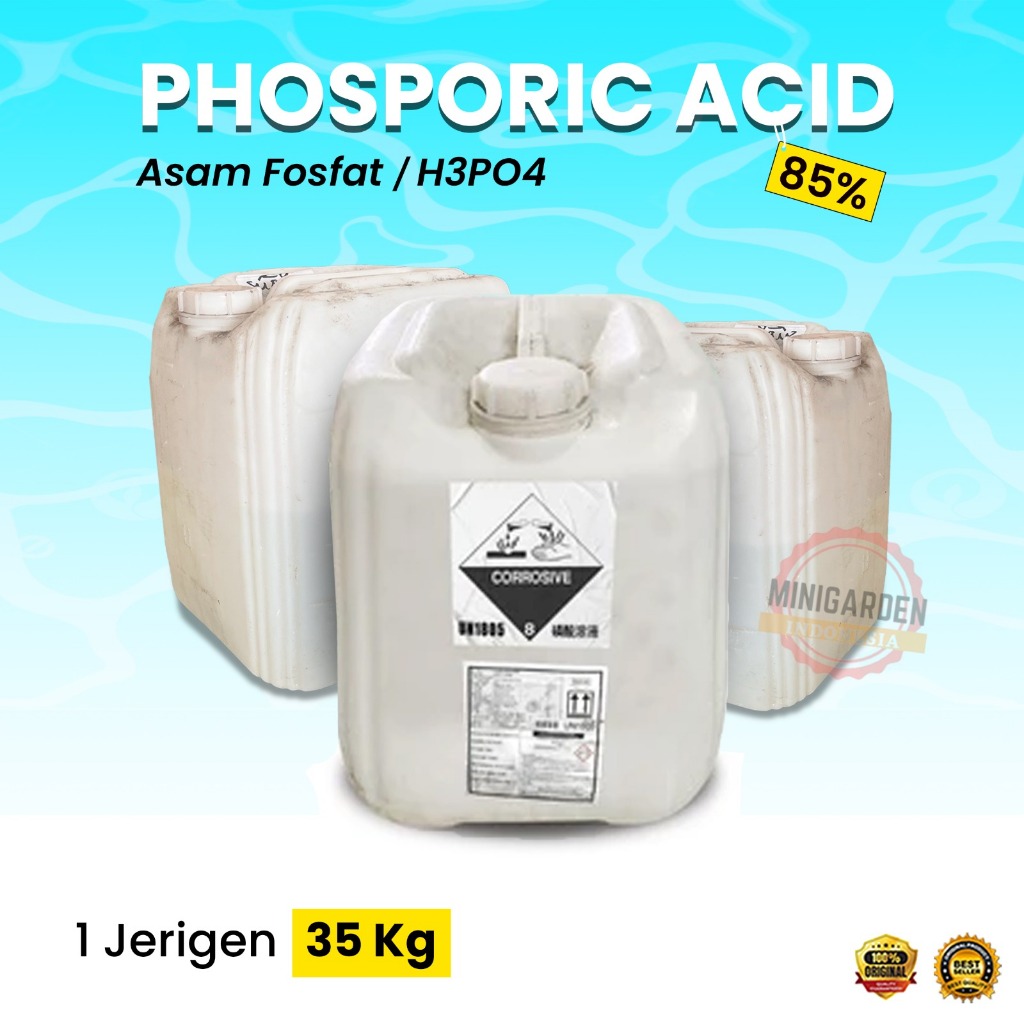 Jual ASAM FOSFAT 35 KG H3PO4 1 JERIGEN phosphoric acid 85% food grade pospat posporic | Shopee ...