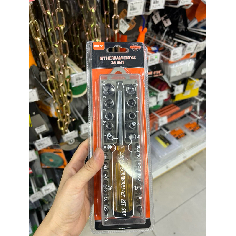 Jual Sleeve set 28pcs Screw Driver bit set / Obeng Set 9074368 | Shopee ...