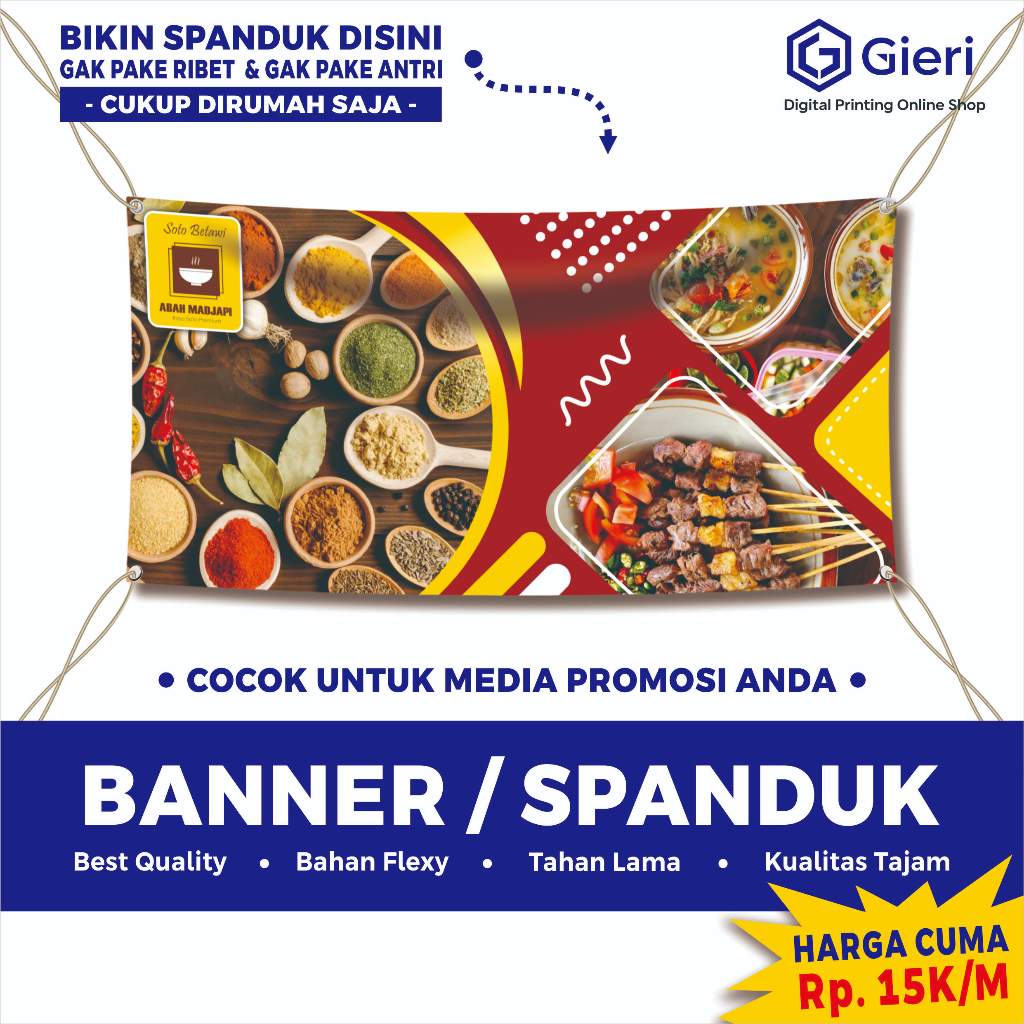 Jual Cetak Spanduk / Cetak Banner / Cetak Bacdrop / Cetak Baliho | Shopee Indonesia