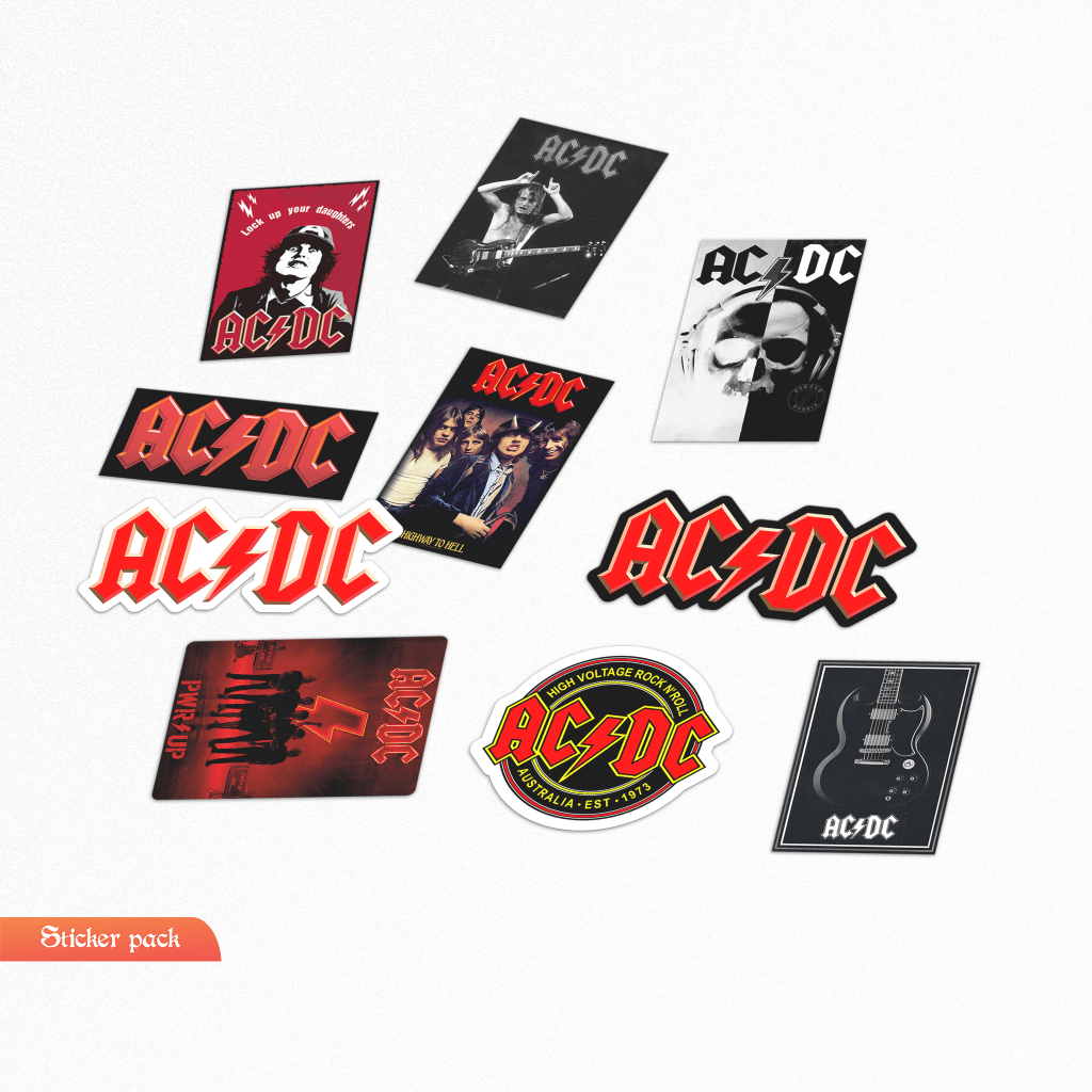 Jual stiker band ACDC Sticker pack | Shopee Indonesia