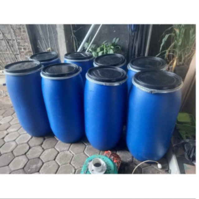 Jual Ay00! Tong Drum Plastik 120 Liter HDPE Multifungsi Tempat Sampah ...