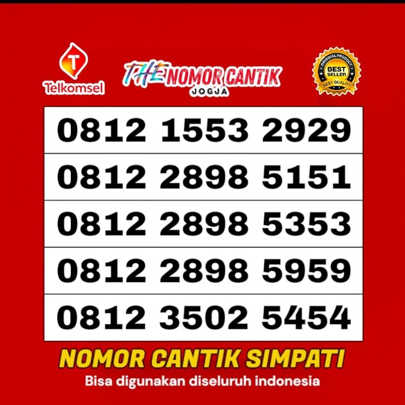 Jual Kartu perdana nomor cantik telkomsel simpati 4G LTE 9696/2929 | Shopee Indonesia
