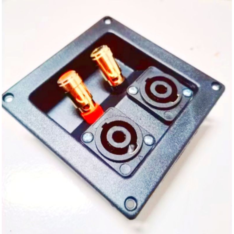 Jual TERMINAL BOX SPEAKER BINDING POST GOLD PENCET DAN SOKET SPIKON ...