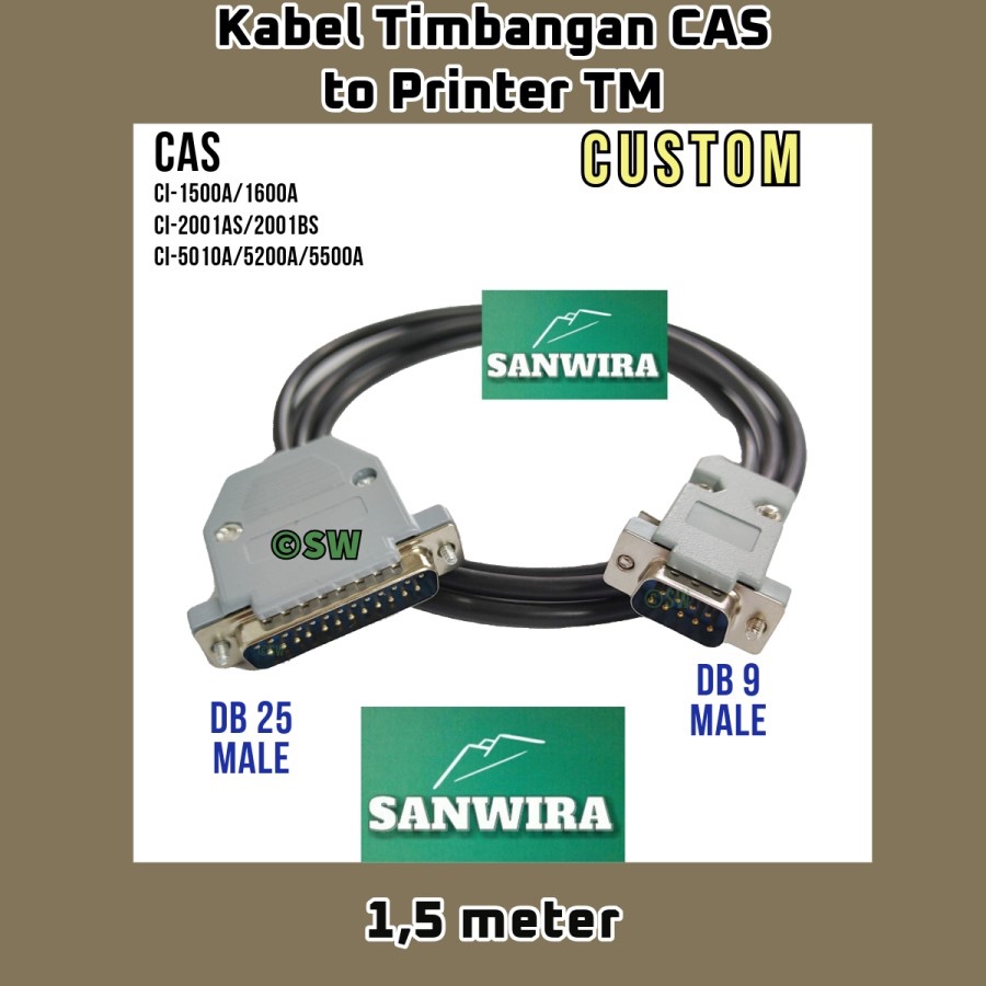 Jual Kabel Timbangan CAS to Printer TM | Shopee Indonesia