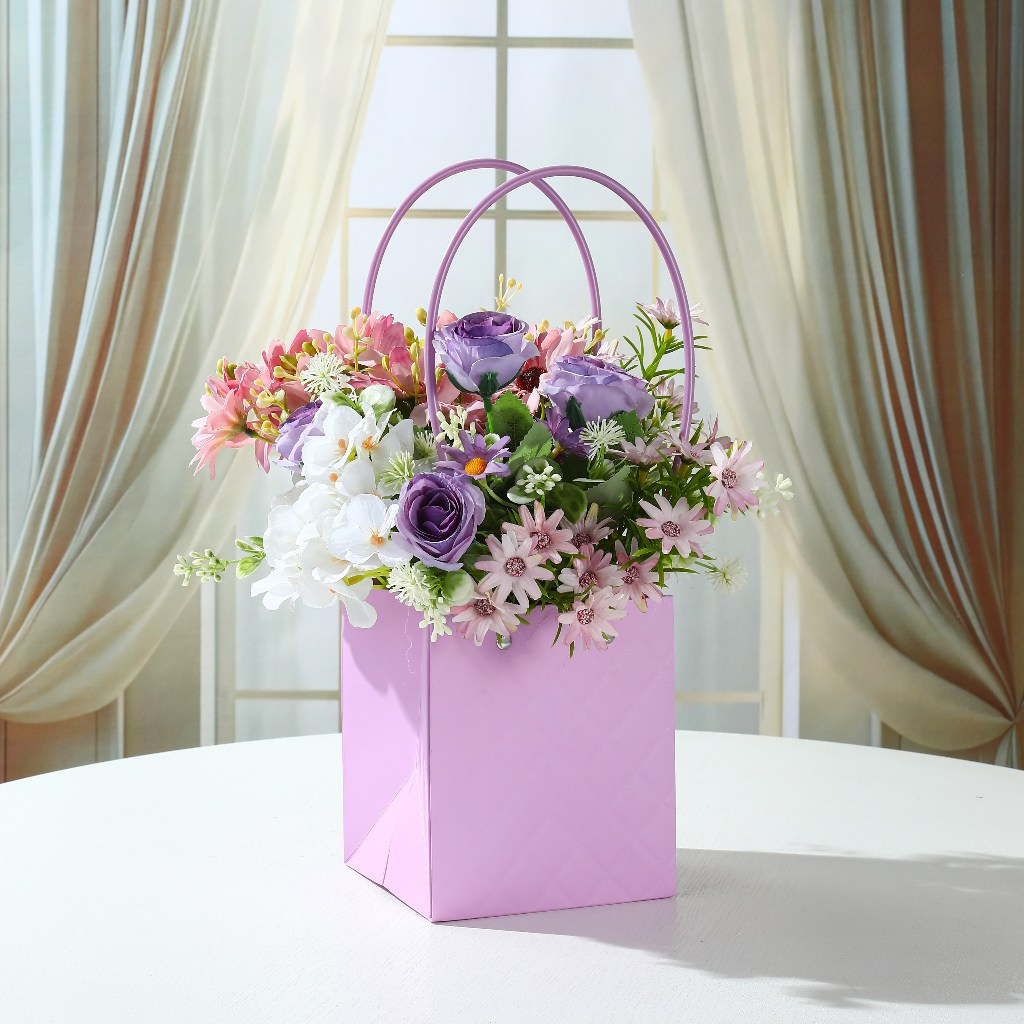 Jual Set Vas Bunga Plastic Aesthetic Bunga Hias Plastik Bunga Hias ...