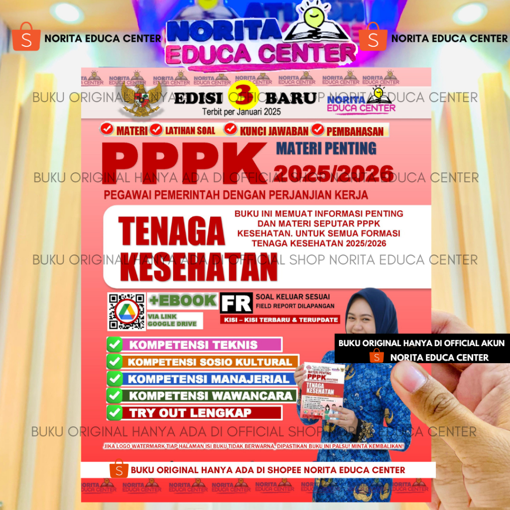 Jual BUKU MATERI PENTING PPPK TENAGA KESEHATAN NORITA EDUCA CENTER | Shopee Indonesia