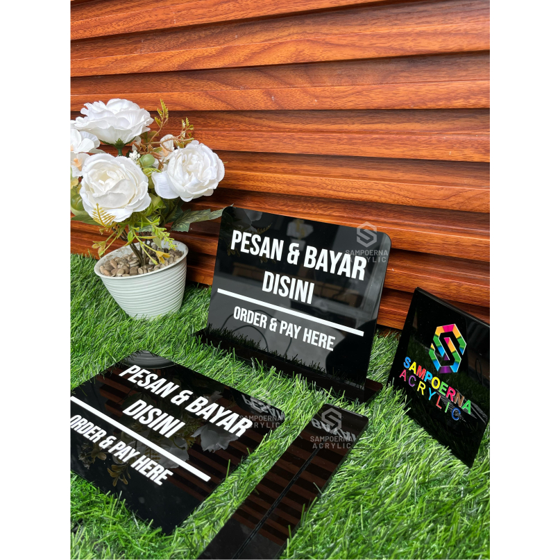 Jual Sign Board Acrylik Pesan & Bayar disini anti air cocok untuk ...
