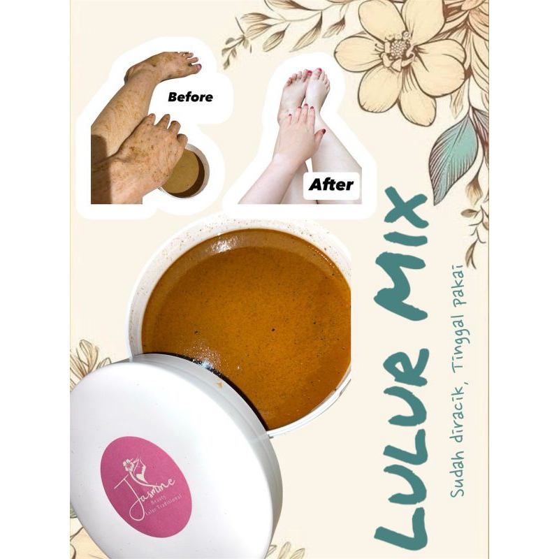 Jual LULUR MIX (Lulur Kunyit+Lulur Belott) Lulur alami | Shopee Indonesia