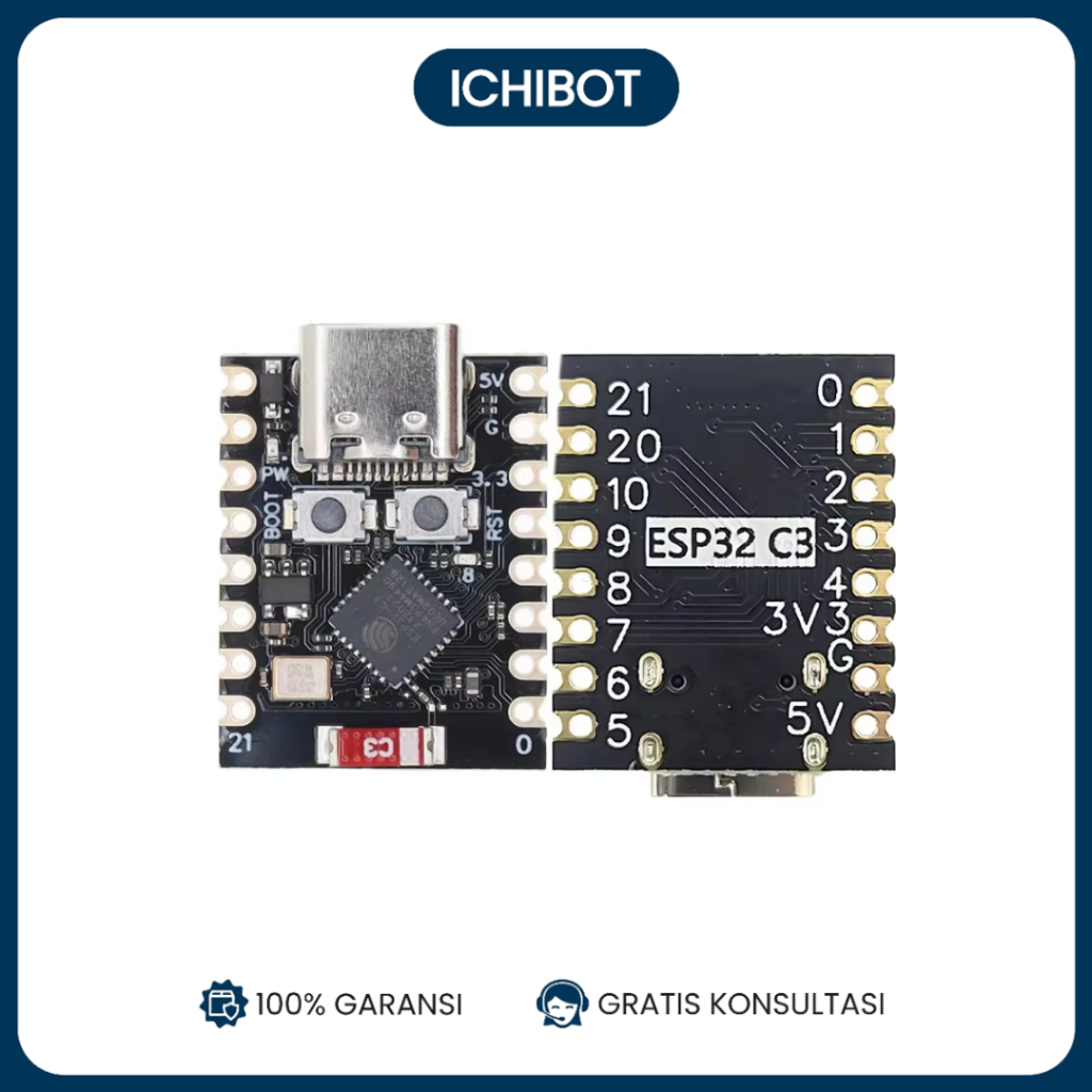 Jual ESP32-C3 SuperMini Development Board dengan WiFi dan Bluetooth built in 4M flash memory ...