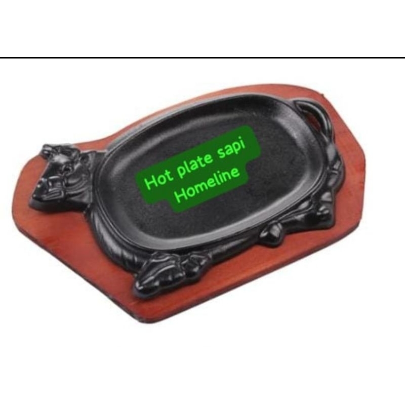 Jual Homeline Steak Hot Plate Sapi + tatakan +Pengait | Shopee Indonesia