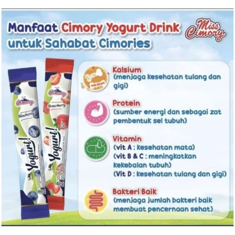 Jual Cimory Yogurt Stik 1box 25pc(Mix Strawberry dan Buleberry) 30gr ...