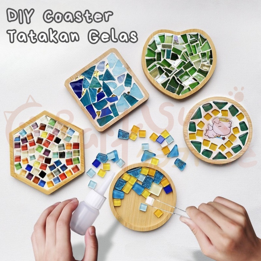 Jual DIY Tatakan Gelas Coaster / Tray / Tatakan Gelas Aesthetic ...