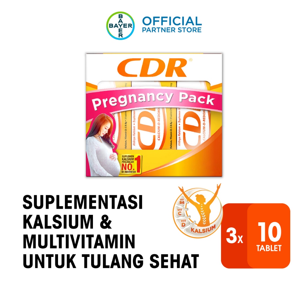 Jual [Pregnancy Pack] CDR Multivitamin Suplemen Kalsium Vitamin C, D ...