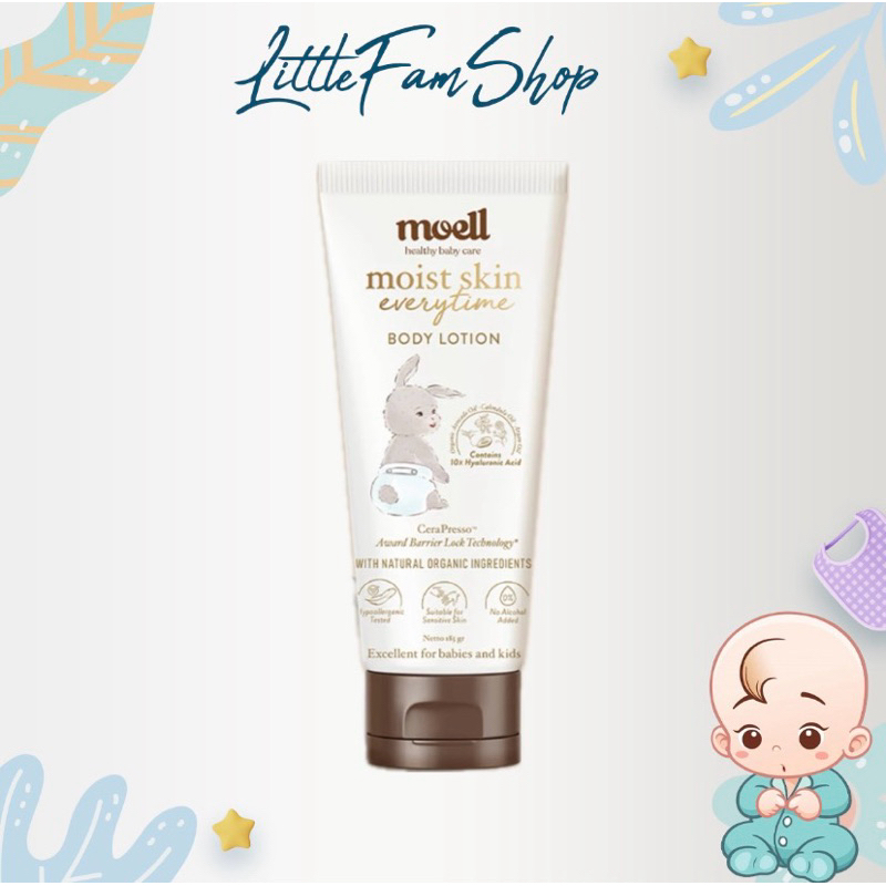 Jual Moell Body Lotion Bayi 185ml - Body Lotion Baby With Organic ...