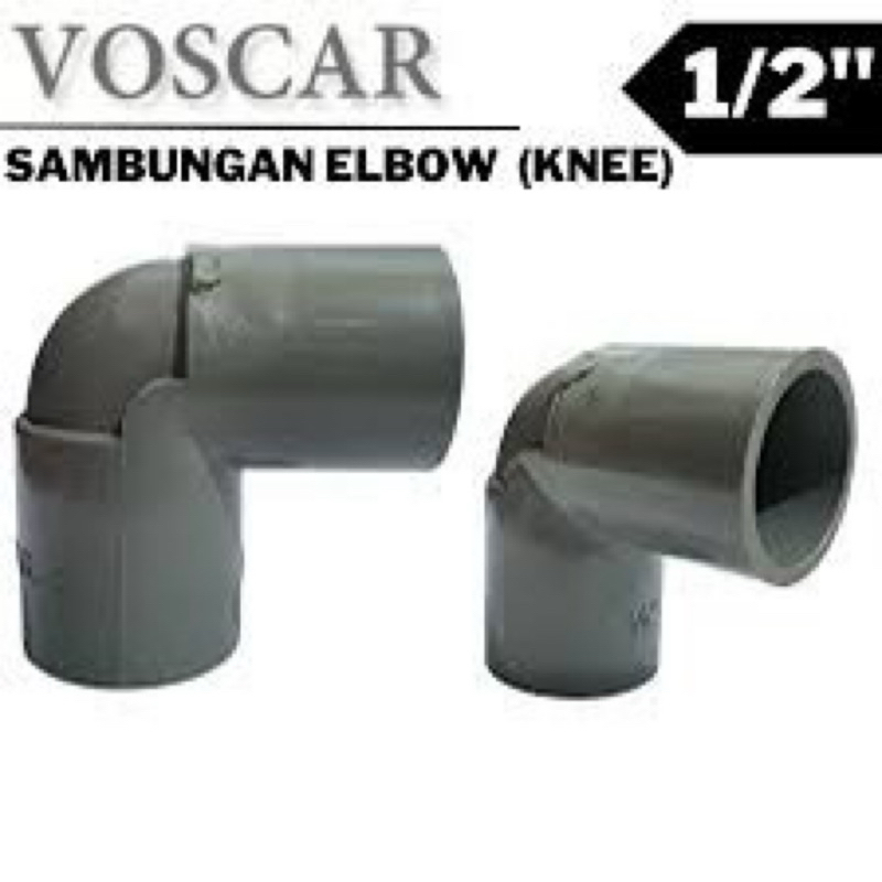 Jual Knie VOSCAR 1/2" 3/4" inch AW PVC Keni Knee Elbow Siku 90 AW Pipa Fitting Sambungan ...