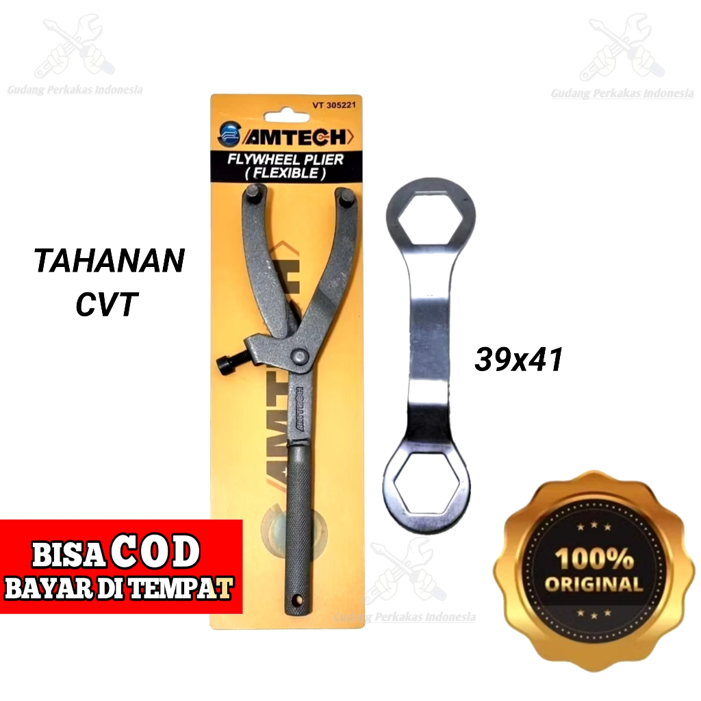 Jual Paket Set PROMO Amtech TERMURAH Kunci Treker CVT / 39x41 / Flywheel / Kunci Service CVT ...