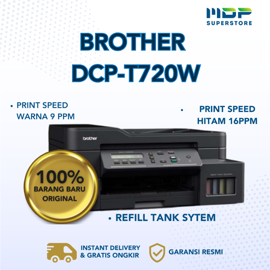 Jual PRINTER BROTHER DCP-T720DW (PRINT,COPY,SCAN,ADF,WIRELESS) | Shopee Indonesia