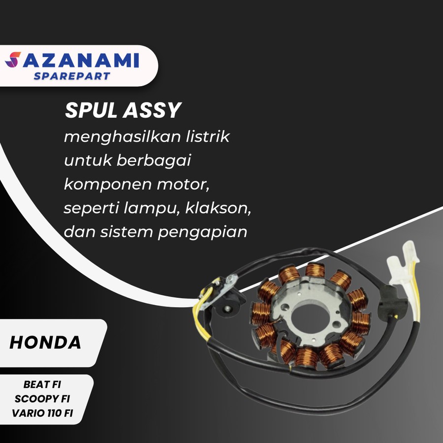 Jual SPUL ASSY MOTOR HONDA BEAT FI HONDA SCOOPY FI VARIO 110 FI ...